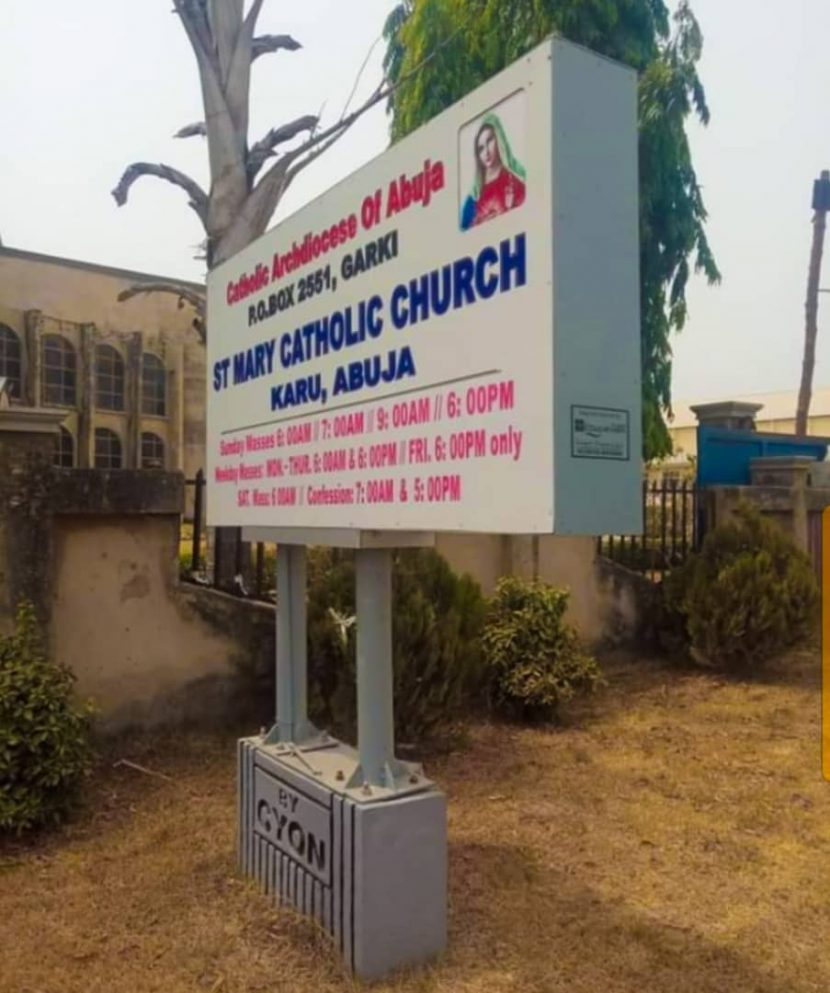 Church signpost in Abuja and Jos plateau state Nigeria. - Zeepad Group